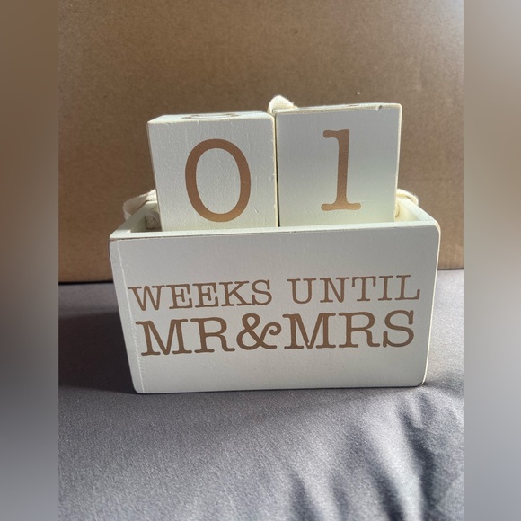 Francesca's Collections | Accents | Home Decor Wedding Or Personalized Countdown Blocks | Poshmark